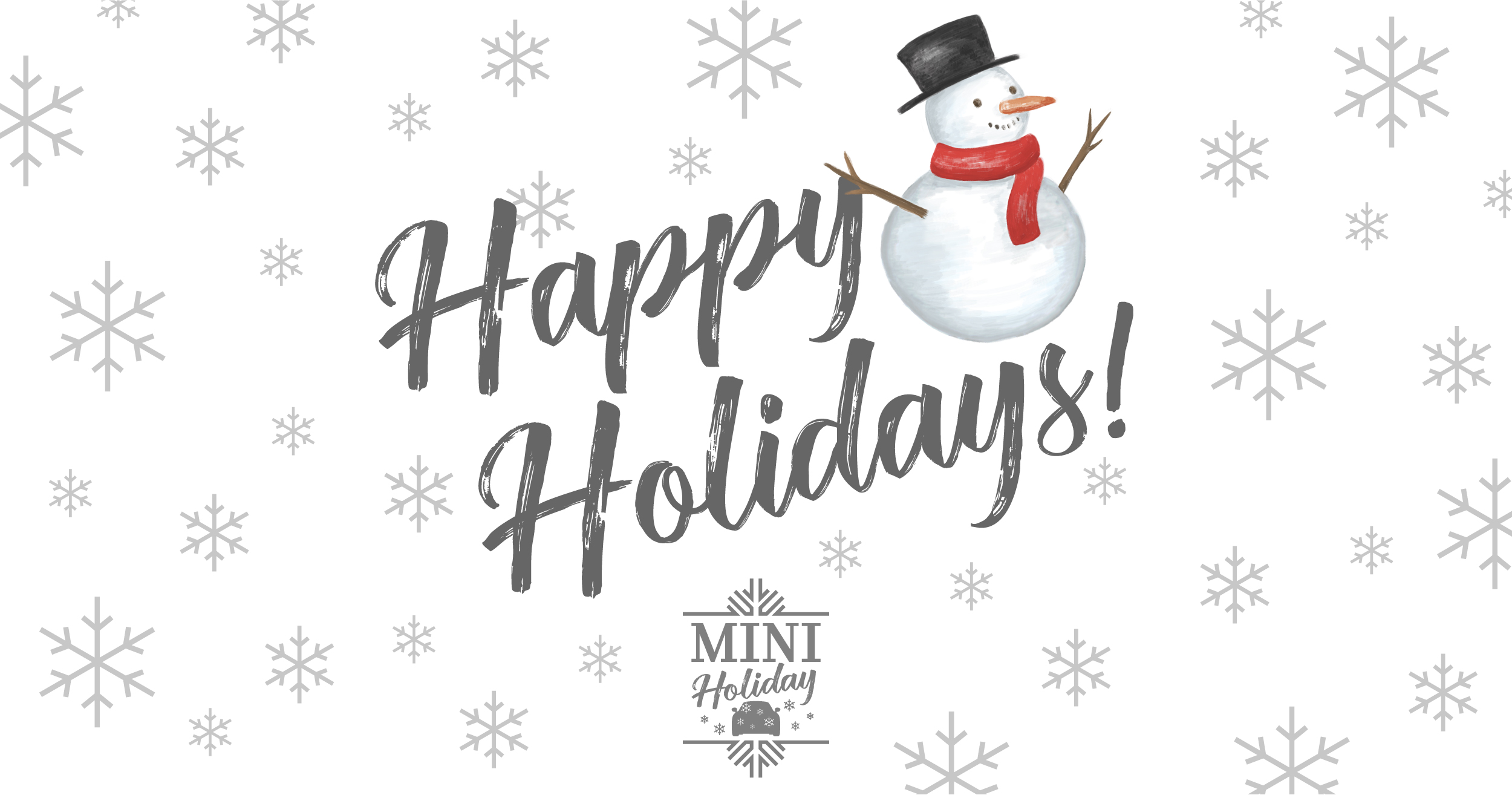 MINI HAPPY HOLIDAYS CARD.